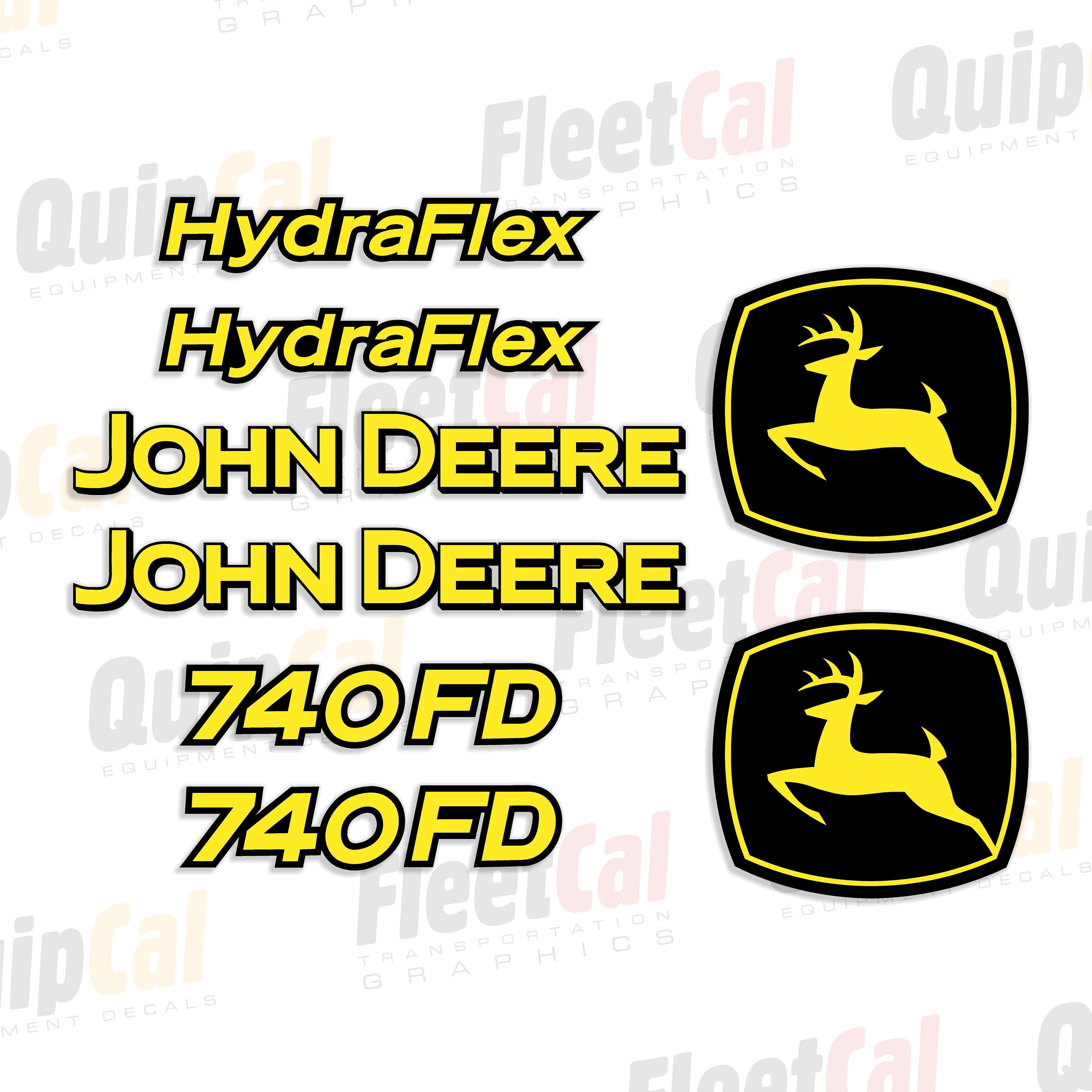 John Deere 740FD HydraFlex Header Marking Decal Set – Truck and ...