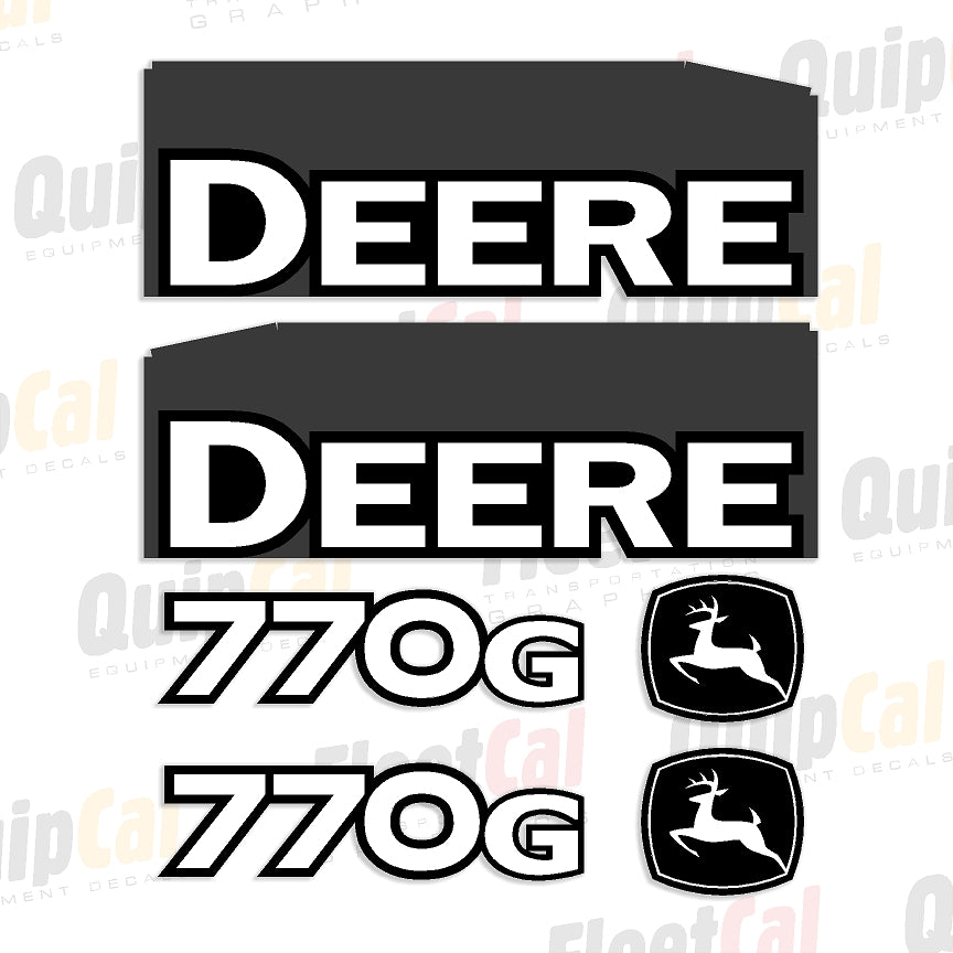 John Deere 770G Grader Marking Decal Set - Early Model – Truck and ...