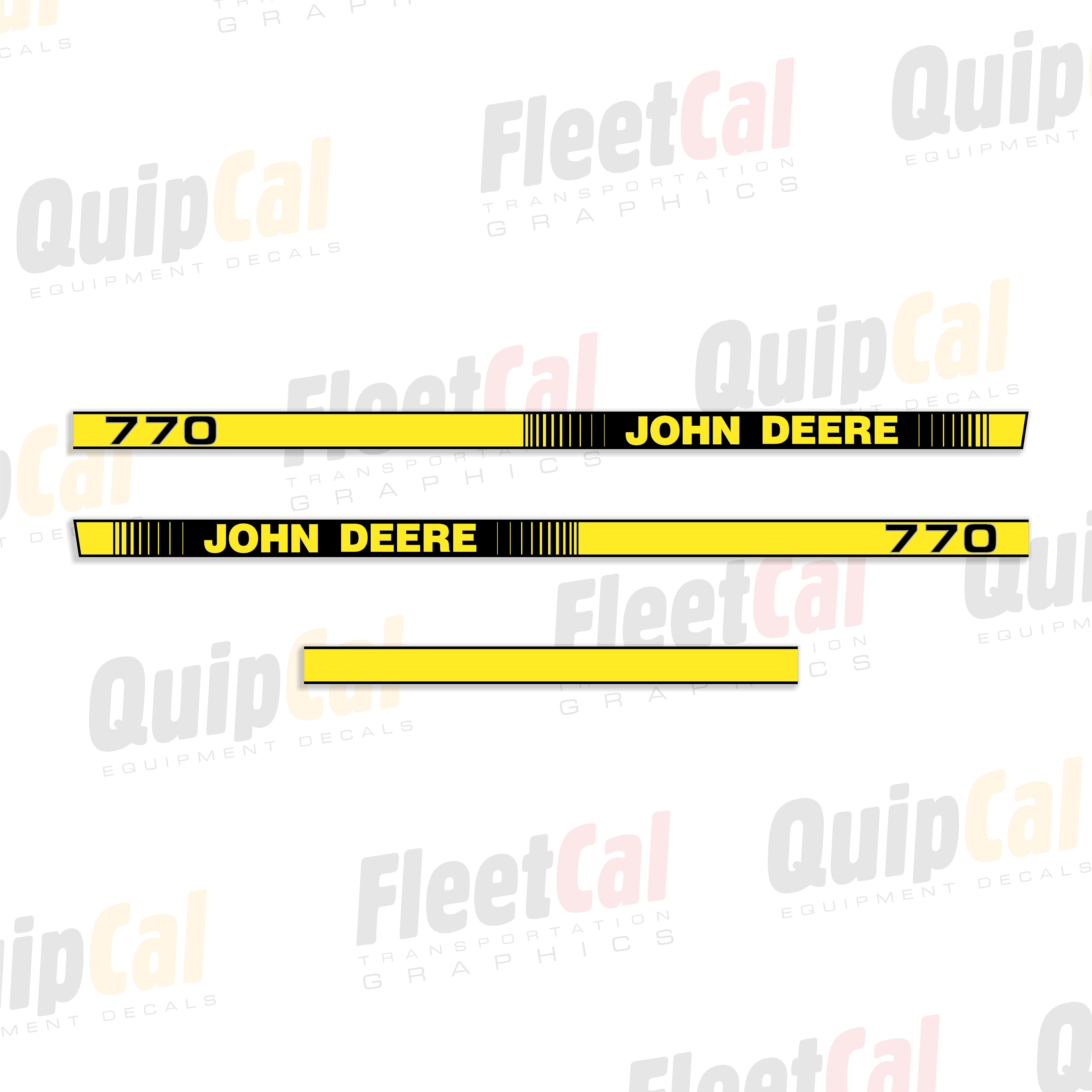 John Deere 770 Compact Utility Tractor Marking Decal Set – Truck and ...
