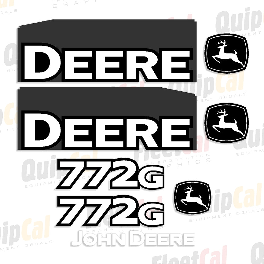 John Deere 772G Grader Early Model Marking Decal Set – Truck and ...