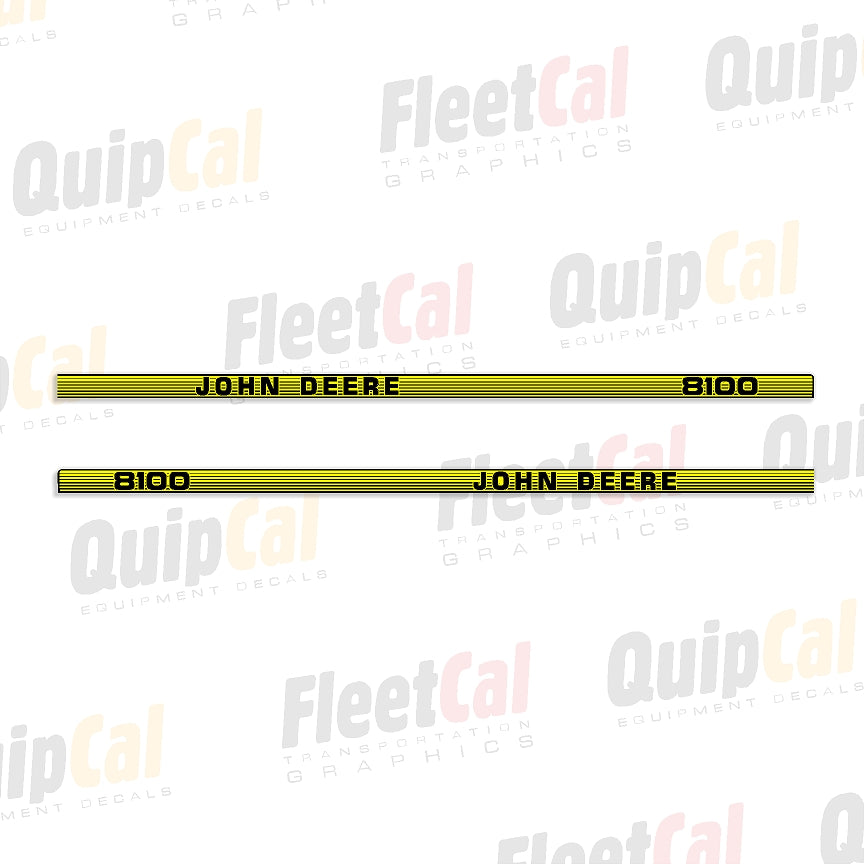 John Deere 8100 Tractor Marking Decal Set – Truck and Equipment Decals