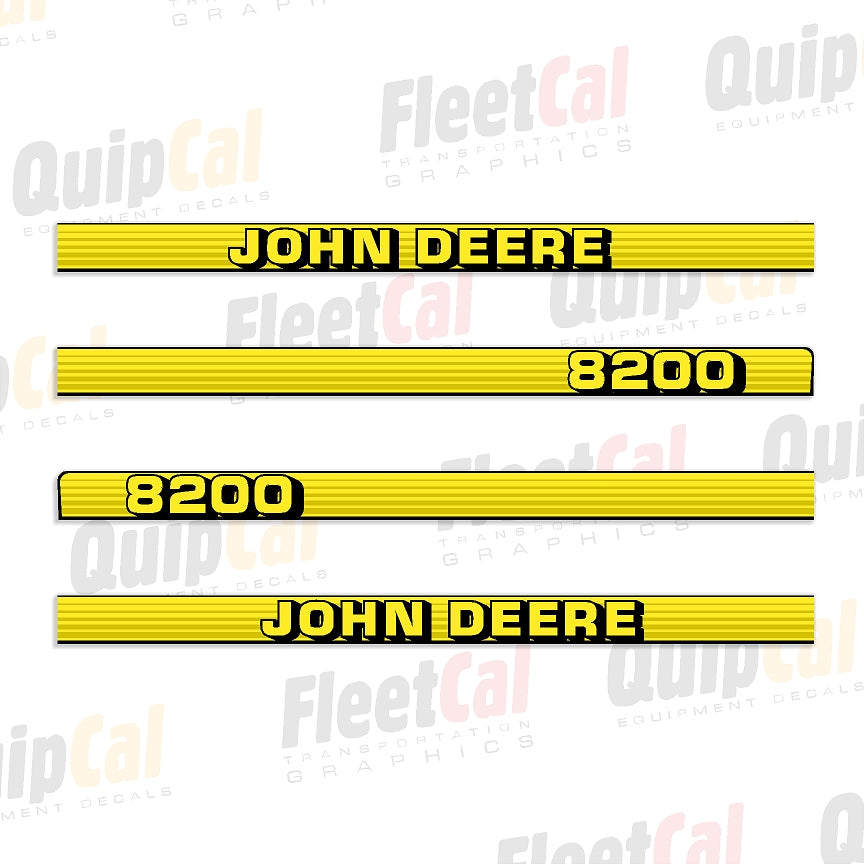 John Deere 8200 Tractor Marking Decal Set – Truck and Equipment Decals