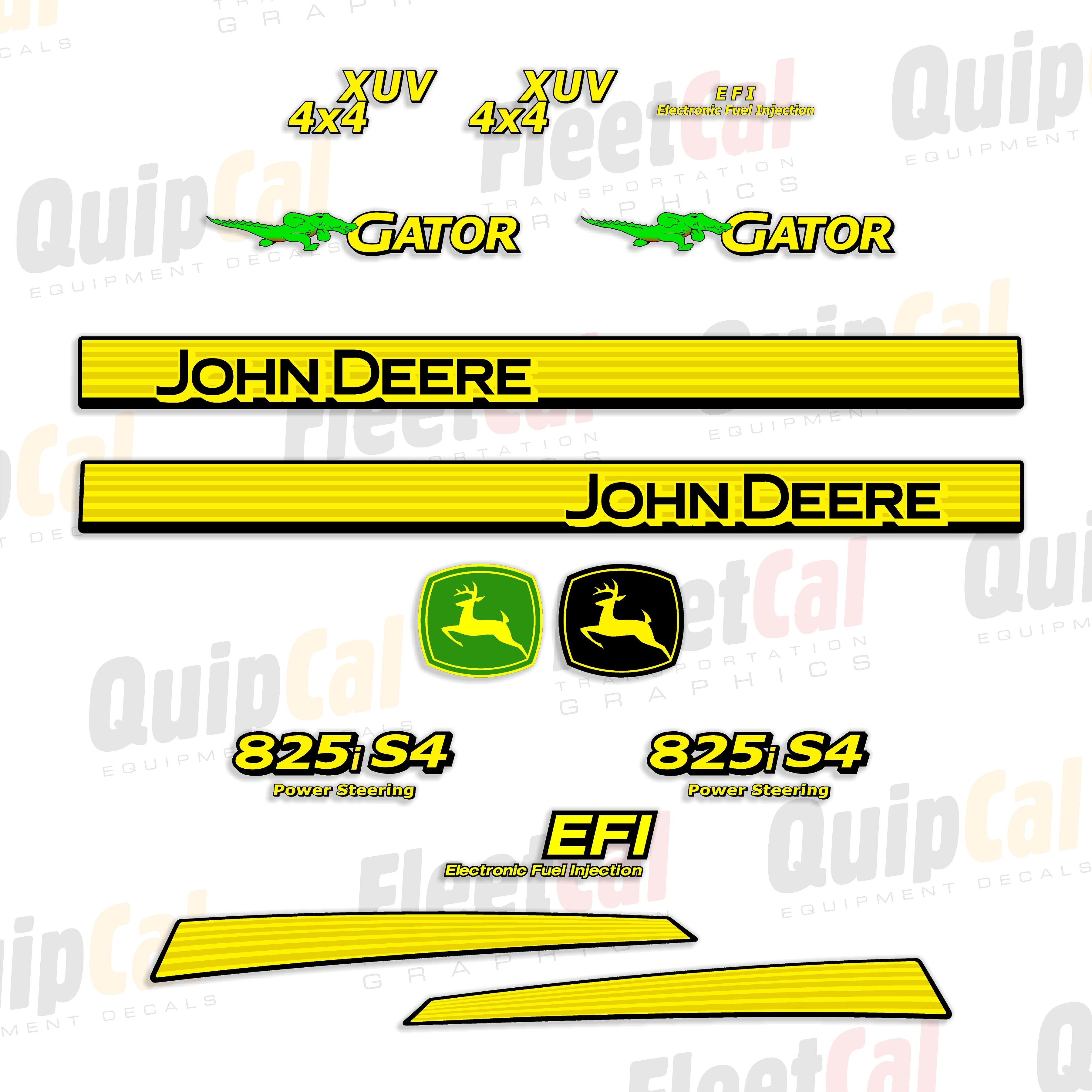 John Deere 825i Gator UTV Marking Decal Set – Truck and Equipment Decals