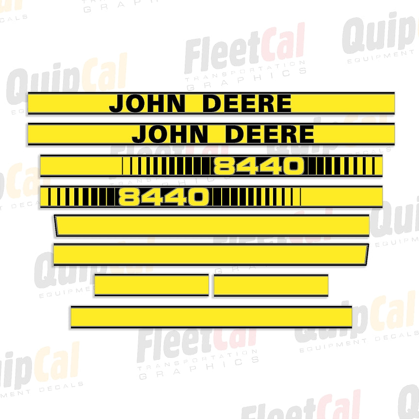 John Deere 8440 Tractor Marking Decal Set – Truck and Equipment Decals