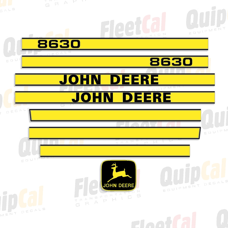 John Deere 8630 Tractor Marking Decal Set – Truck and Equipment Decals