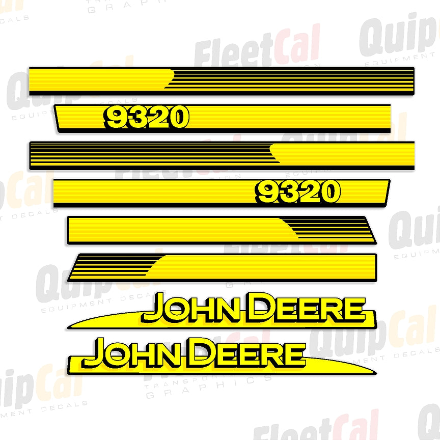John Deere 9320 Tractor Marking Decal Set – Truck and Equipment Decals