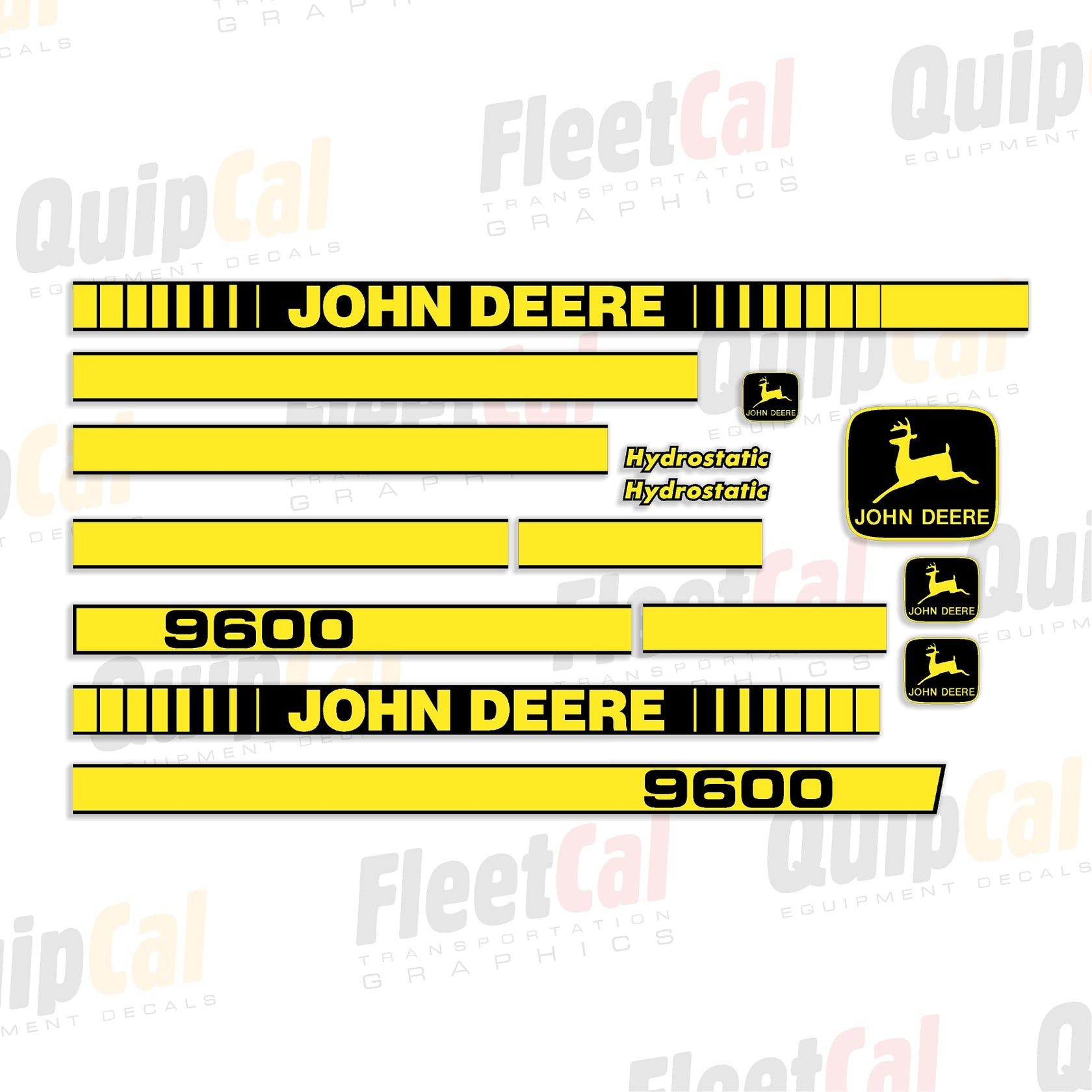 John Deere 9600 Combine Marking Decal Set – Truck and Equipment Decals