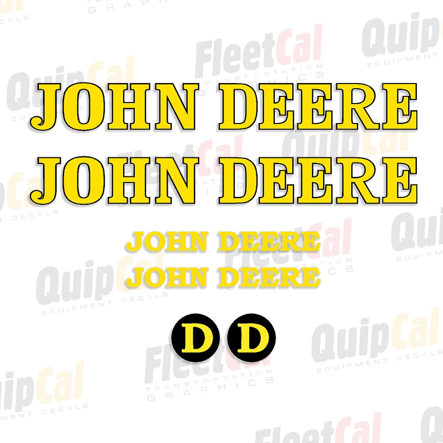 John Deere D Tractor Marking Decal Set – Truck and Equipment Decals