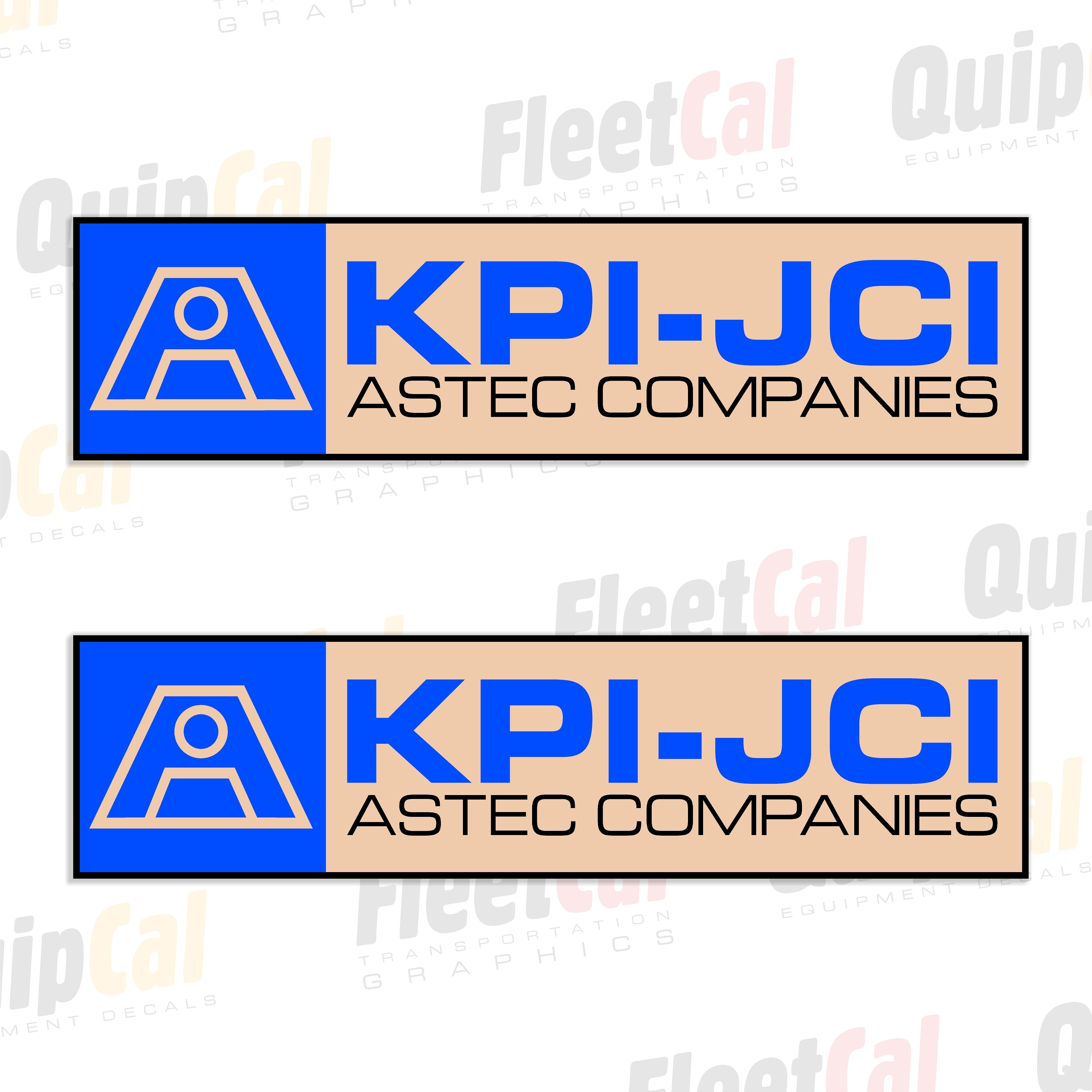 KPI-JCI Astec Decal Pair for Screens and Crushers – Truck and Equipment ...