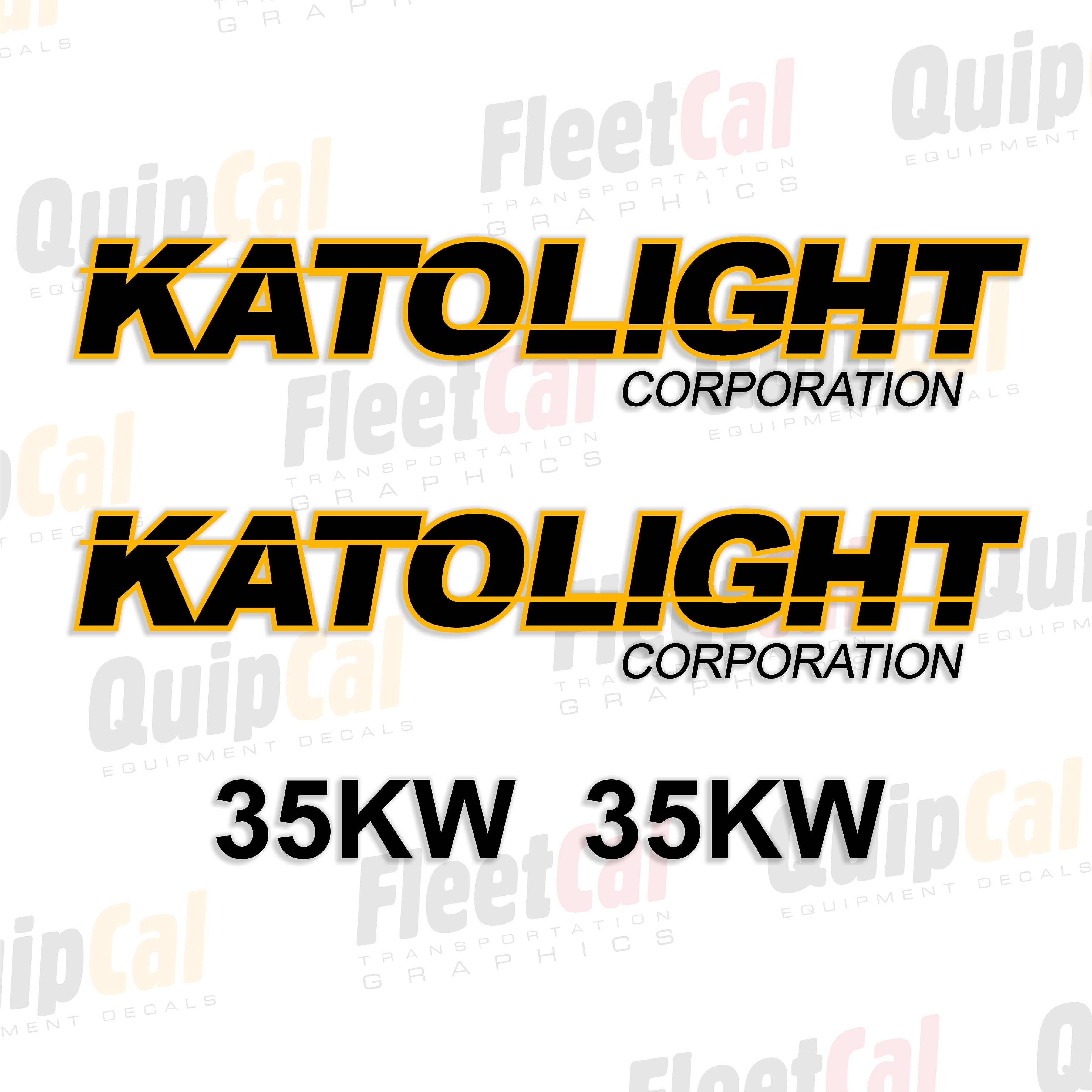 Katolight 35KW Generator Marking Decal Set – Truck and Equipment Decals