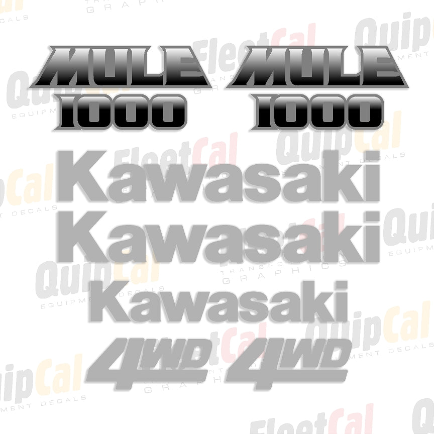 Kawasaki Mule 1000 Utility Vehicle Marking Decal Set – Truck and ...