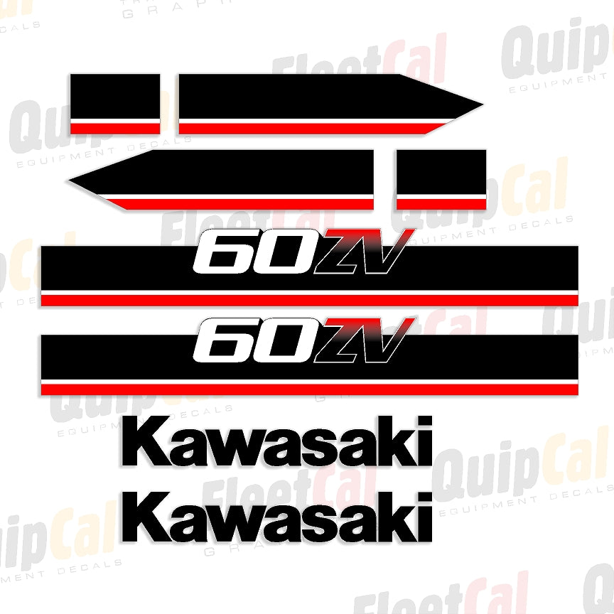 Kawasaki 60ZV-2 IV Wheel Loader Marking Decal Set – Truck and Equipment ...