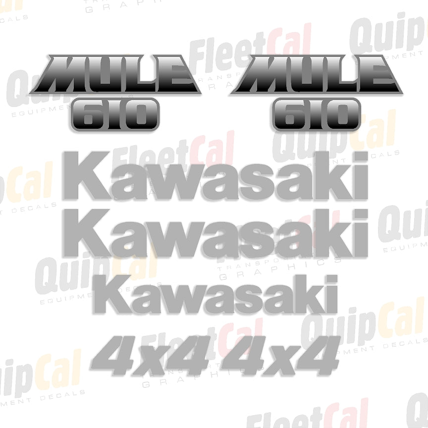 Kawasaki Mule 610 Utility Vehicle Marking Decal Set – Truck and ...