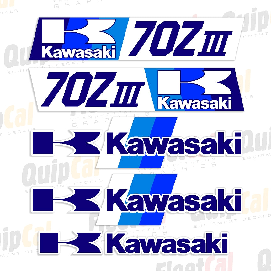 Kawasaki 70Z III Wheel Loader Marking Decal Set – Truck and Equipment ...