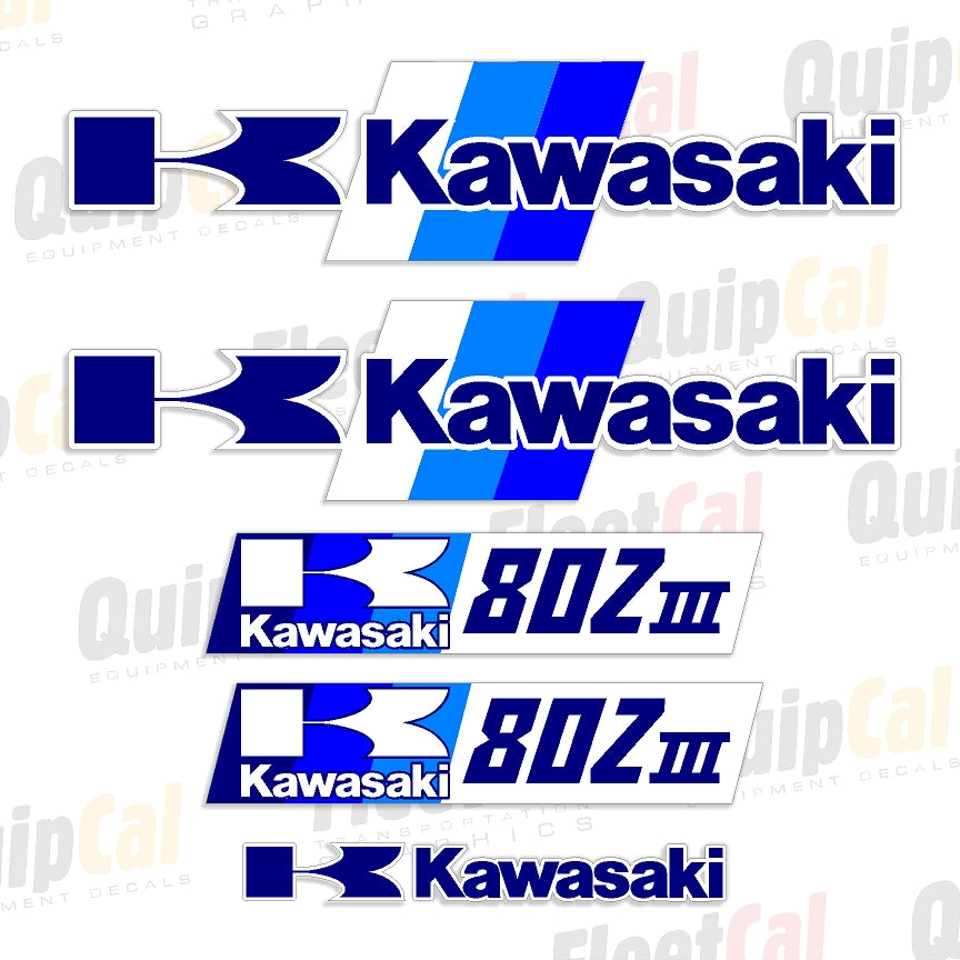 Kawasaki 80Z III Wheel Loader Marking Decal Set – Truck and Equipment ...