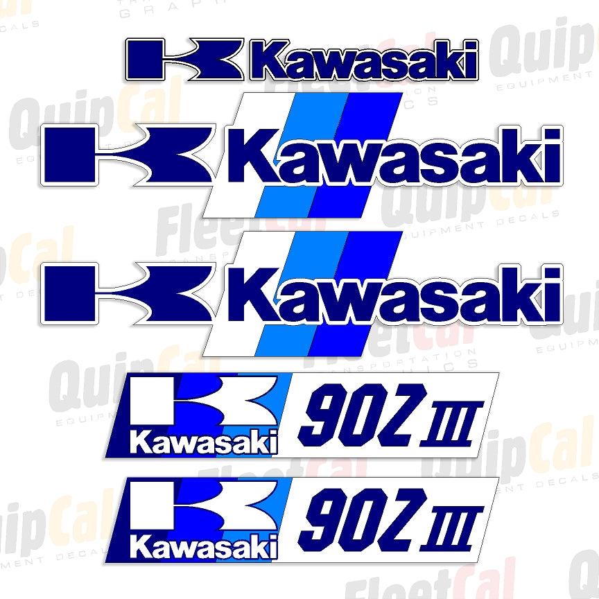 Kawasaki 90Z III Wheel Loader Marking Decal Set – Truck and Equipment ...