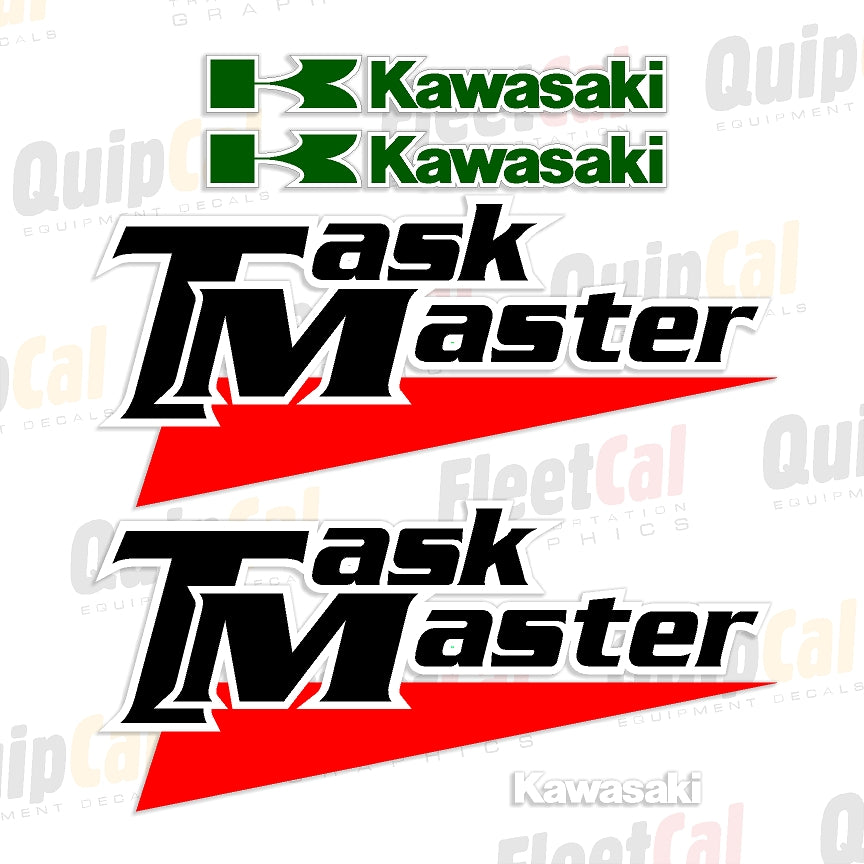 Kawasaki Task Master Wheel Loader Marking Decal Set – Truck and ...