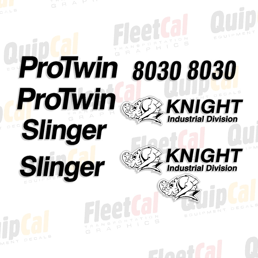 Knight 8030 Pro Twin Slinger Manure Spreader Marking Decal Set – Truck ...