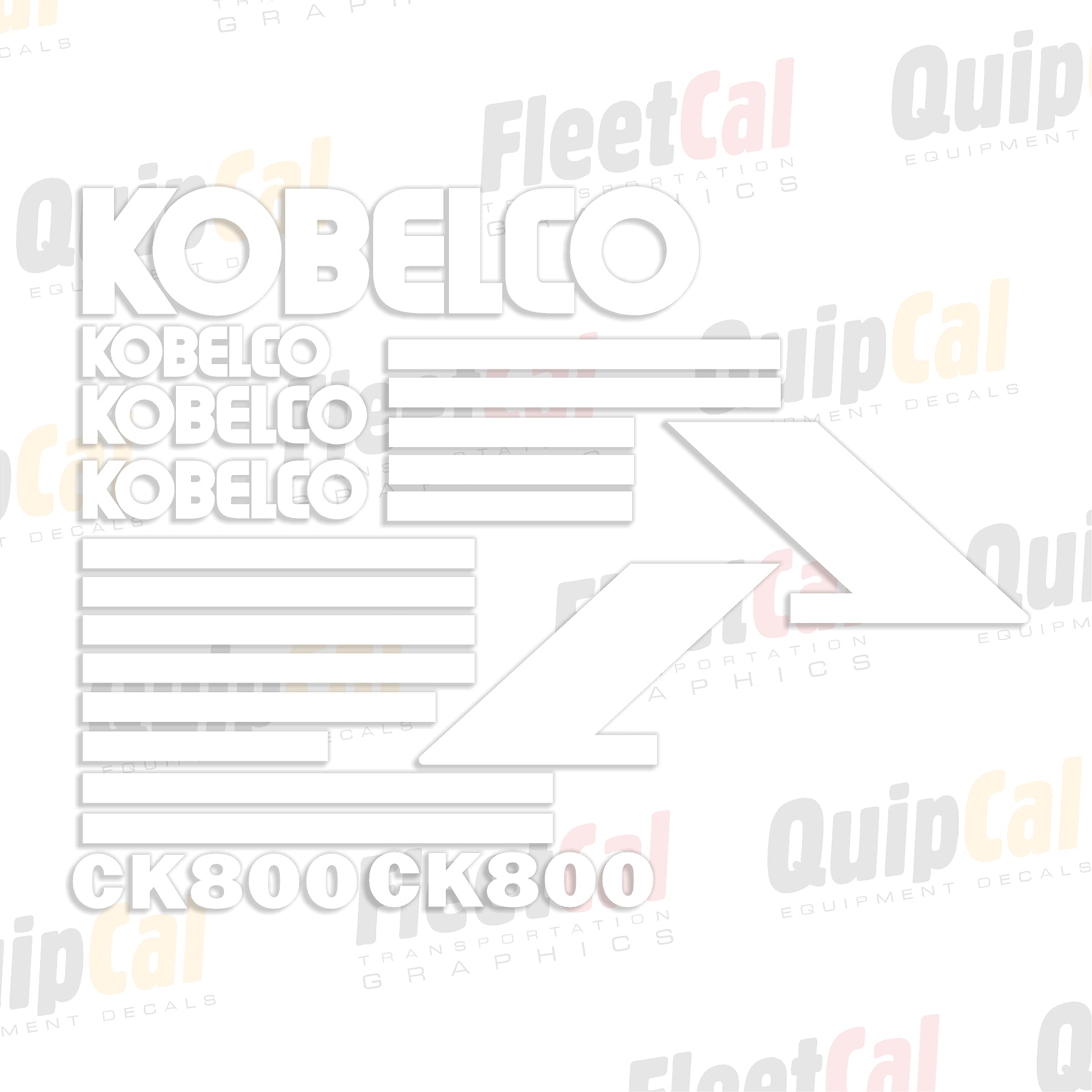 Kobelco CK800 Crawler Crane Marking Decal Set – Truck and Equipment Decals