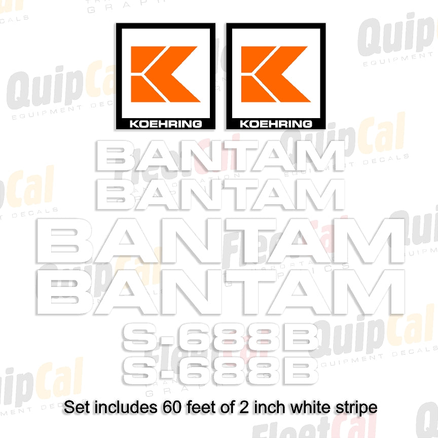 Koehring Bantam S-688B Rough Terrain Crane Marking Decal Set – Truck ...