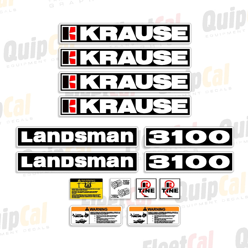 Krause 3100 Landsmand Disc Marking Decal Set – Truck and Equipment Decals