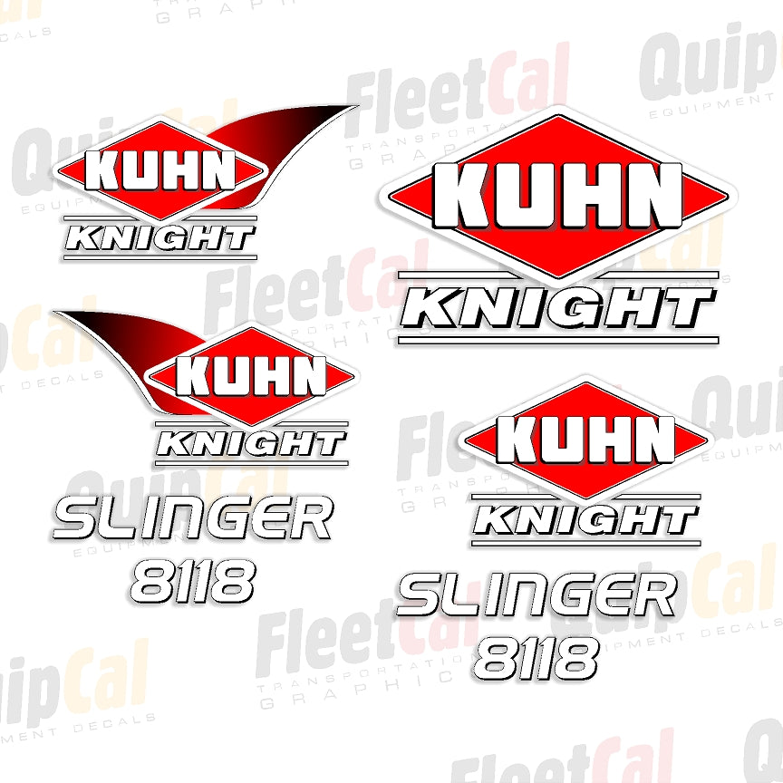 Kuhn Knight 8118 Slinger Manure Spreader Marking Decal Set – Truck and ...