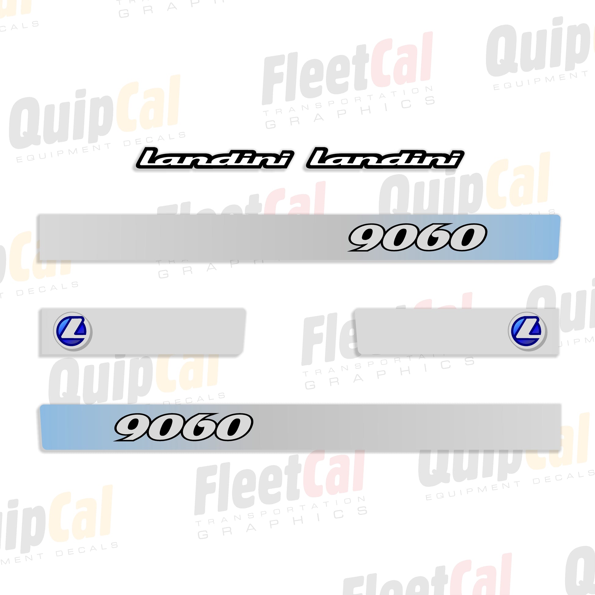 Landini 9060 Tractor Hood Decal Set – Truck and Equipment Decals