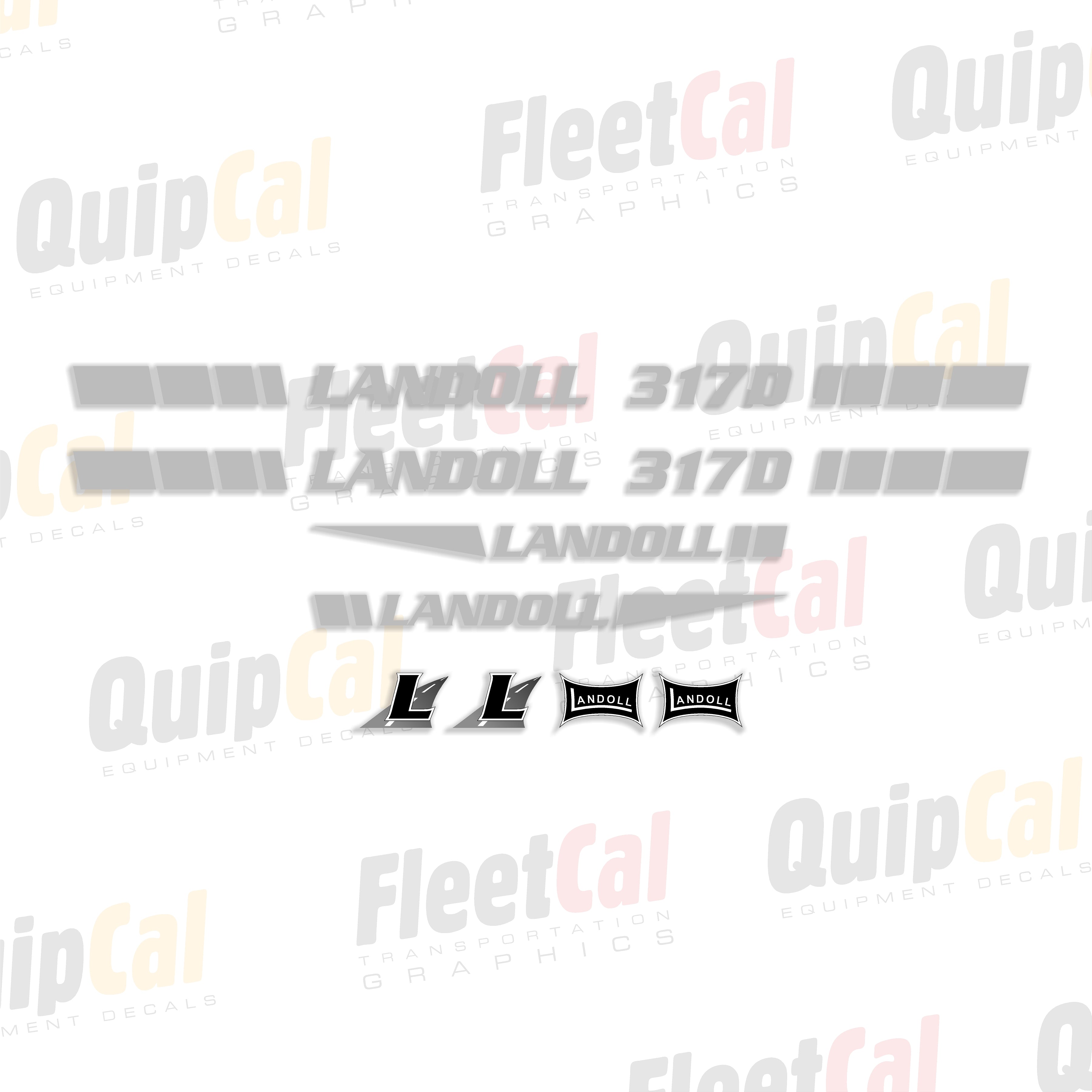 Landoll 317D Traveling Axle Trailer Marking Decal Set – Truck and ...