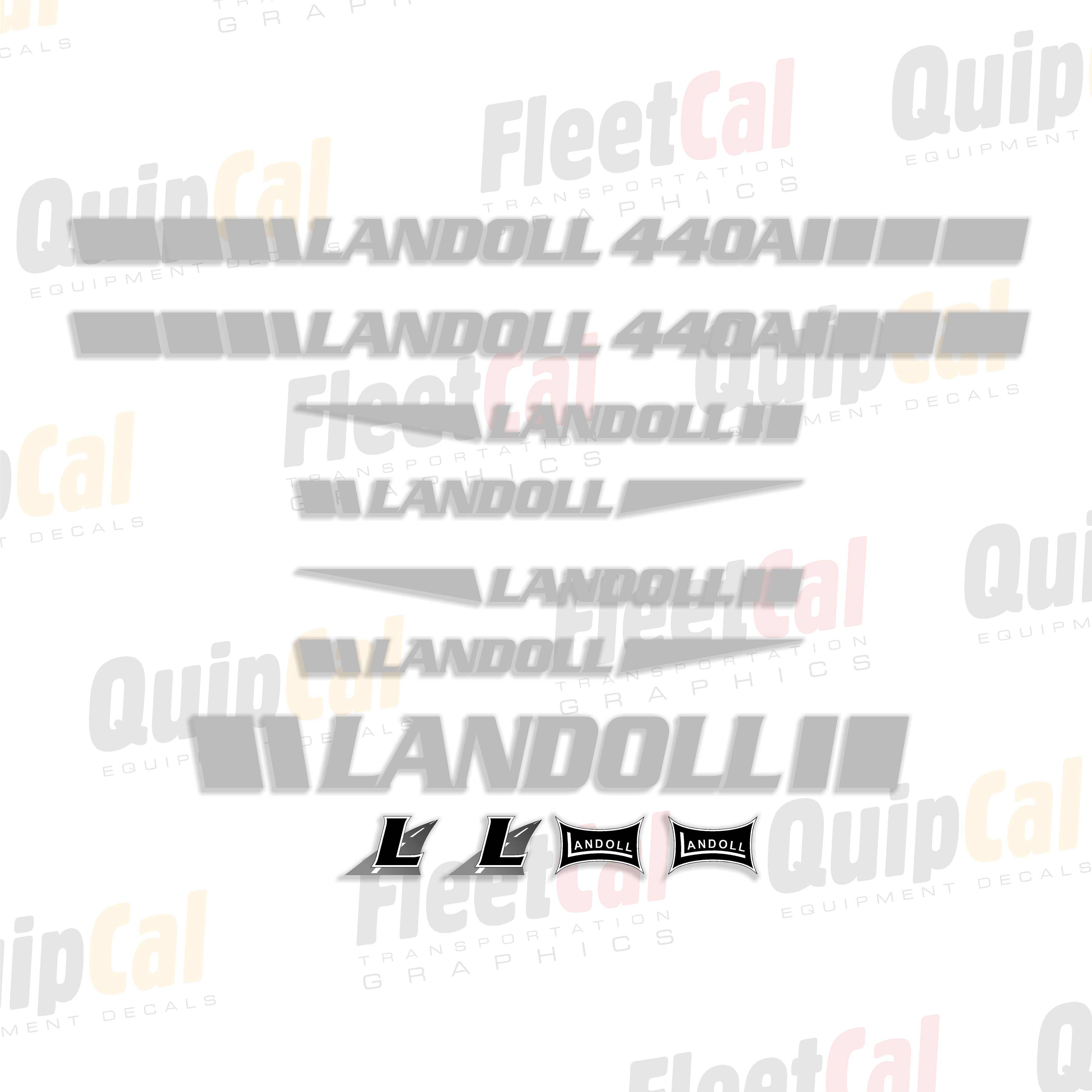 Landoll 440A Traveling Axle Trailer Marking Decal Set – Truck and ...