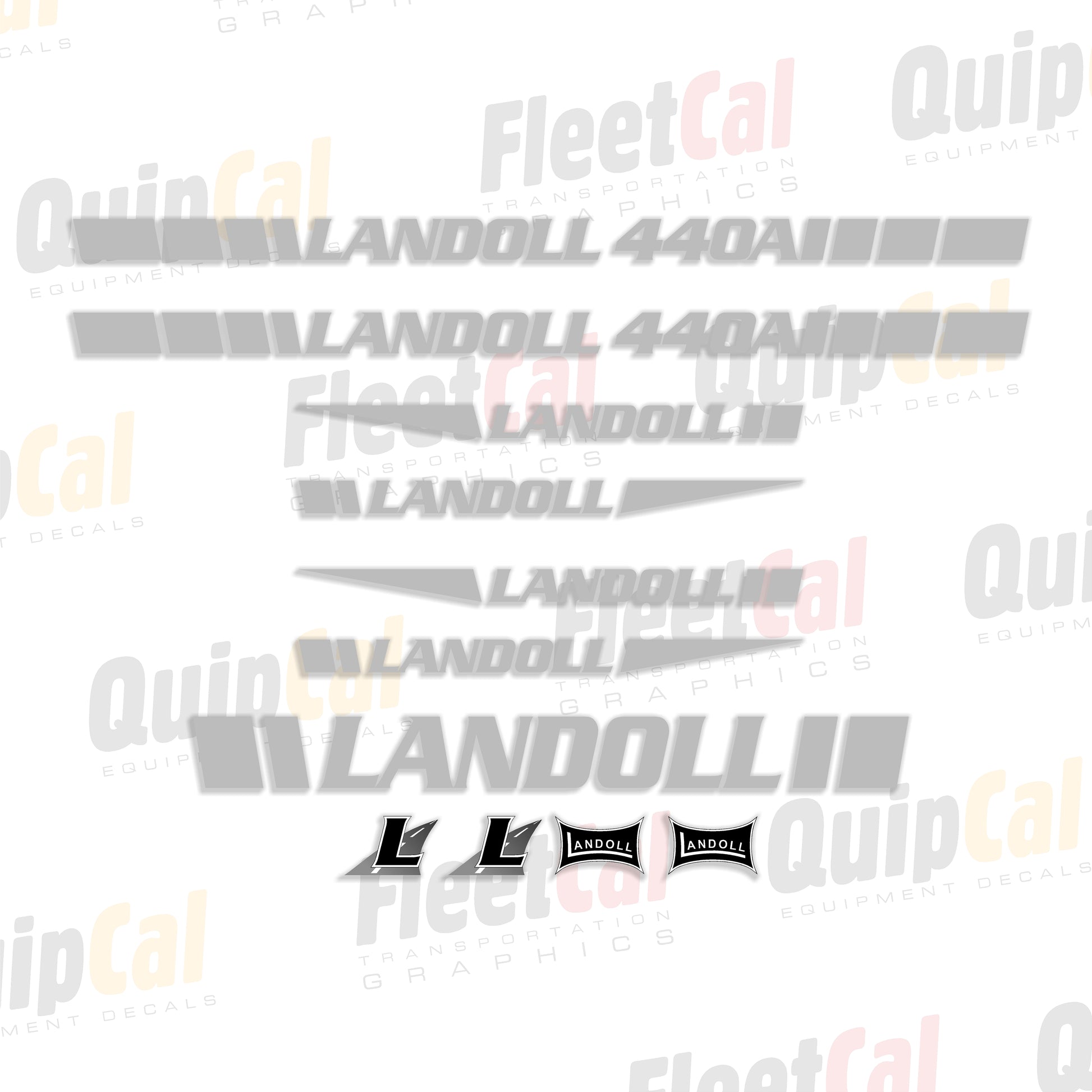 Landoll 440A Traveling Axle Trailer Marking Decal Set – Truck and ...