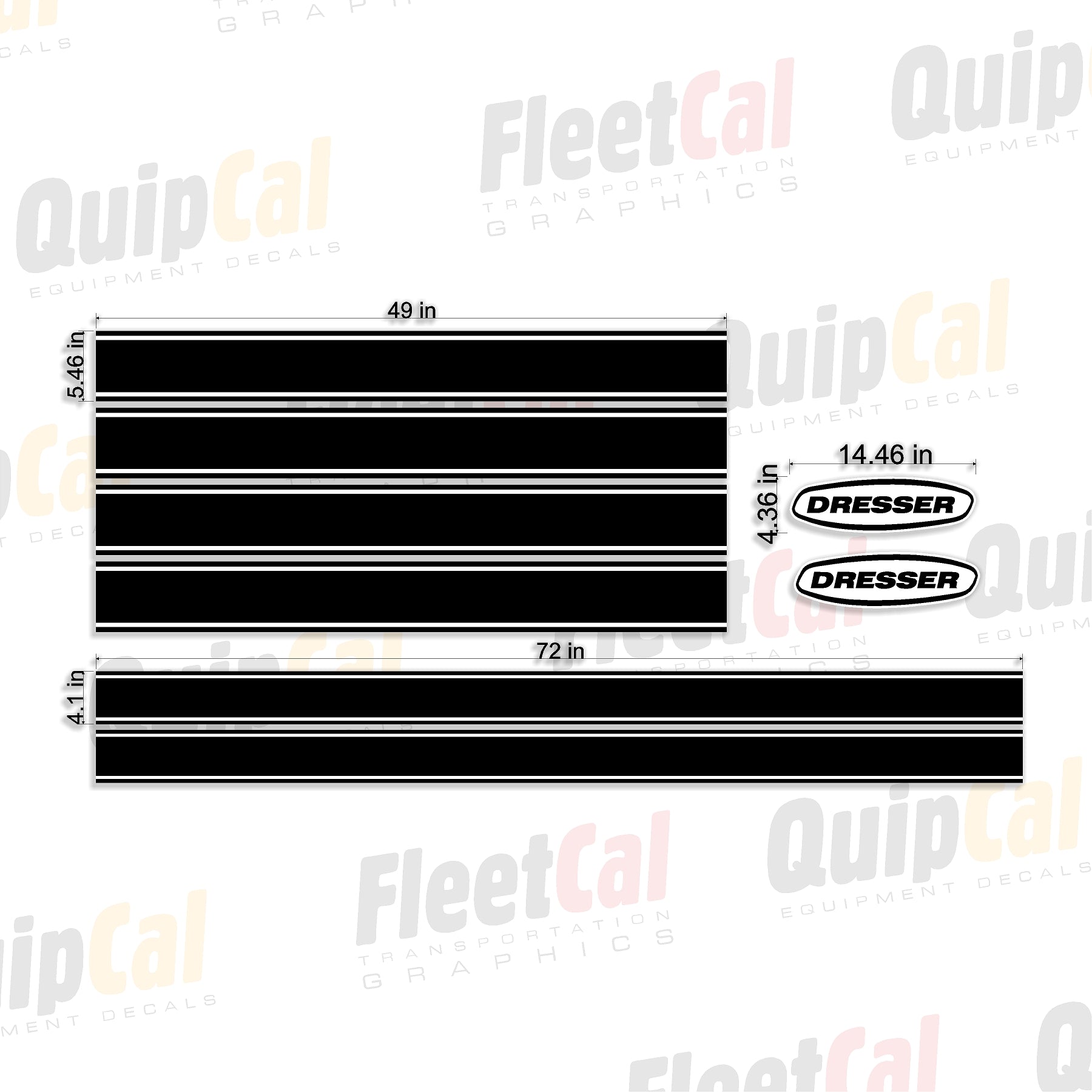 LeROI Dresser Industries Stripe Set for LeROI Air Compressors – Truck ...