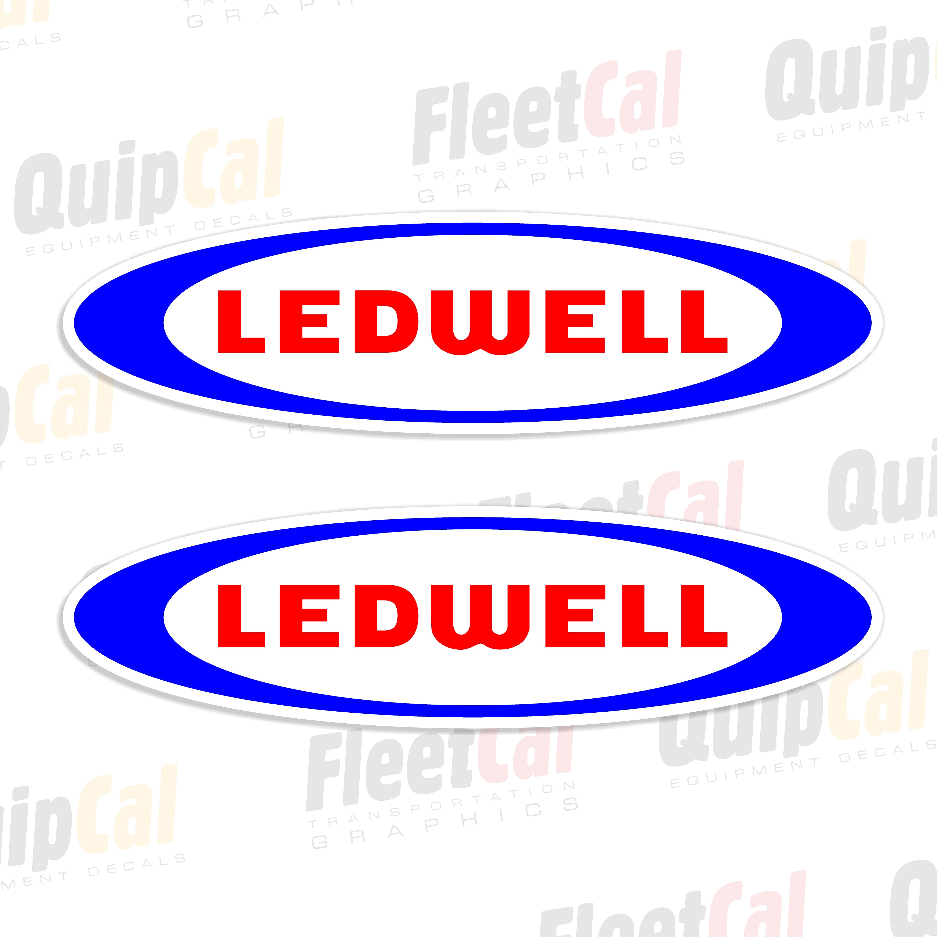 Ledwell Trailers Logo Decals (1 PAIR) – Truck and Equipment Decals