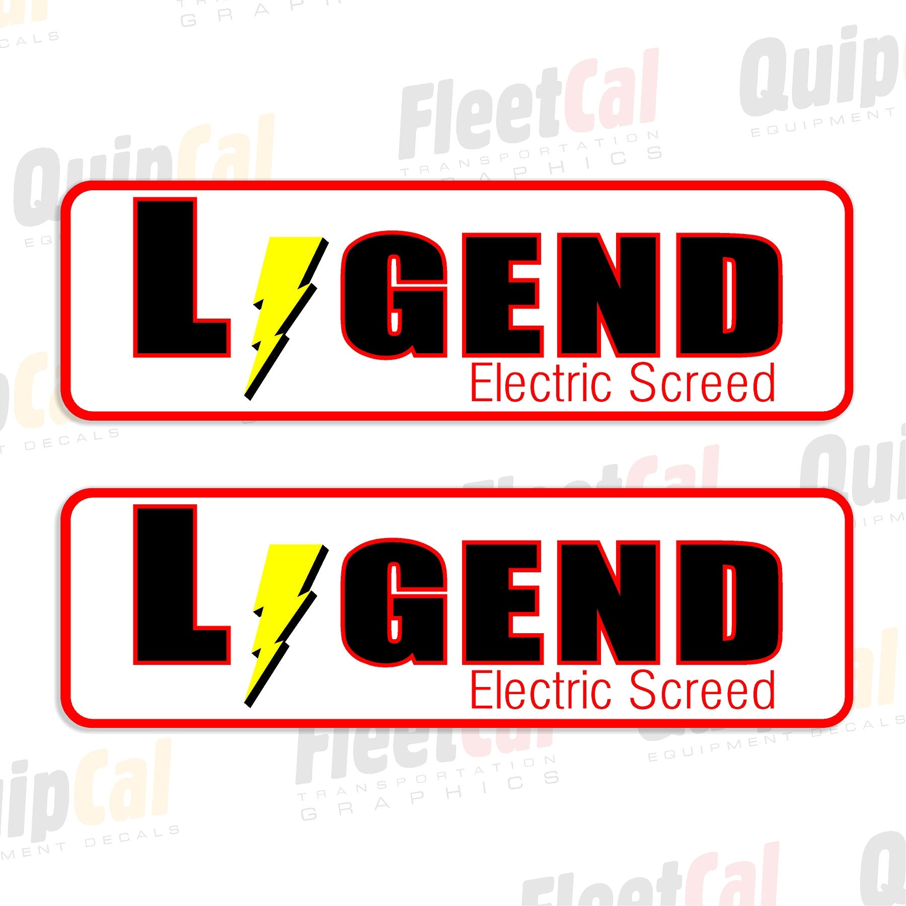 LeeBoy Legend Electric Screed Decal (1 PAIR) – Truck and Equipment Decals