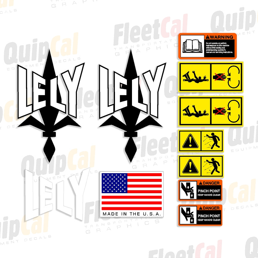 Lely Broadcast Spreader Marking Decal Set – Truck and Equipment Decals