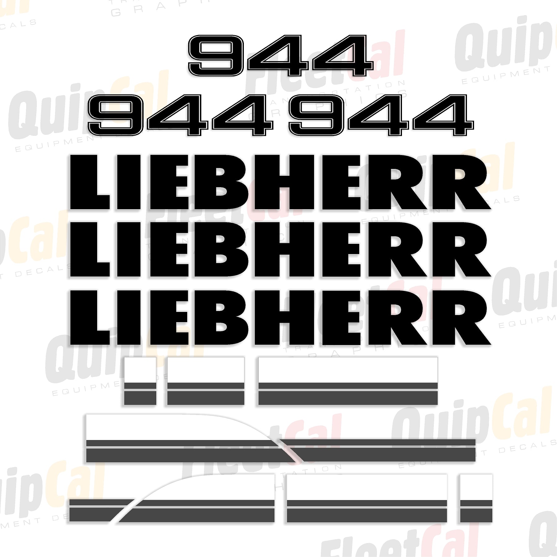 Liebherr 944 Excavator Marking Decal Set – Truck and Equipment Decals