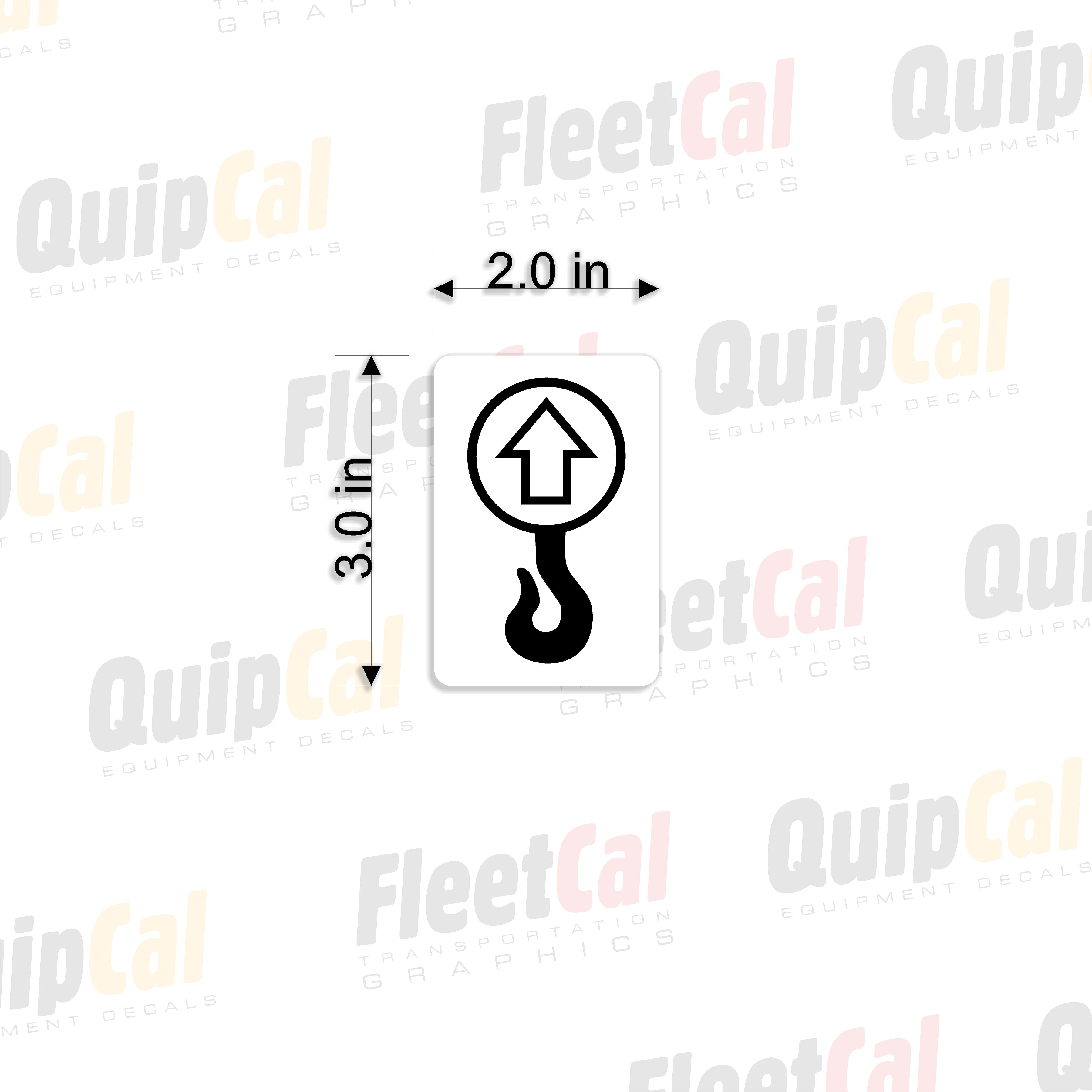 Lift Point Decals (Black & White) – Truck and Equipment Decals