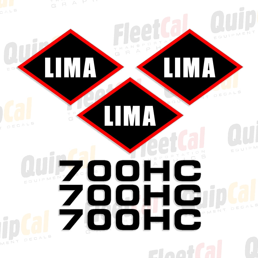 Lima 700HC Marking Decal Set – Truck and Equipment Decals