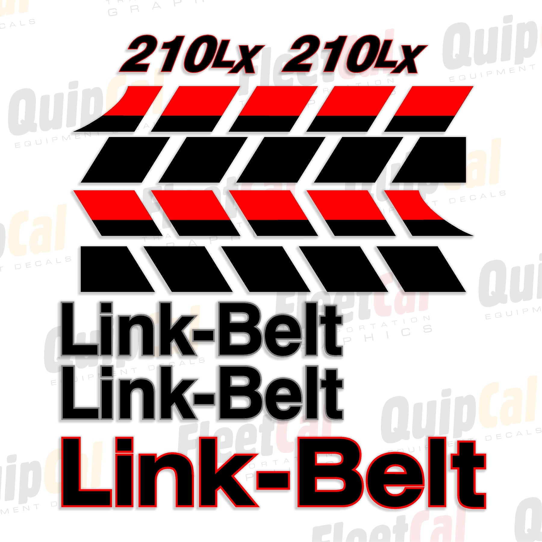 Link-Belt 210LX Excavator Decal Set – Truck and Equipment Decals