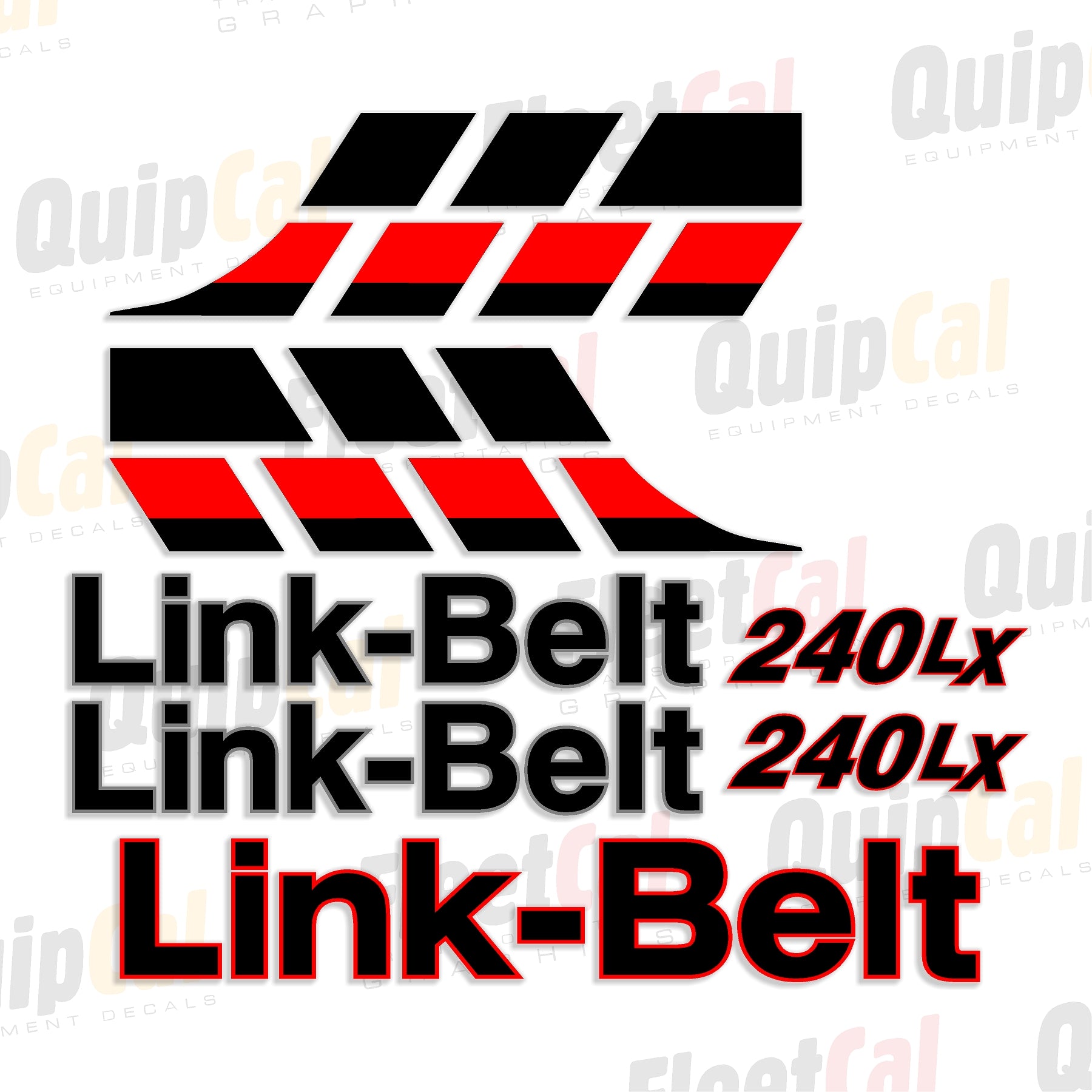 Link-Belt 240LX Excavator Decal Set – Truck and Equipment Decals