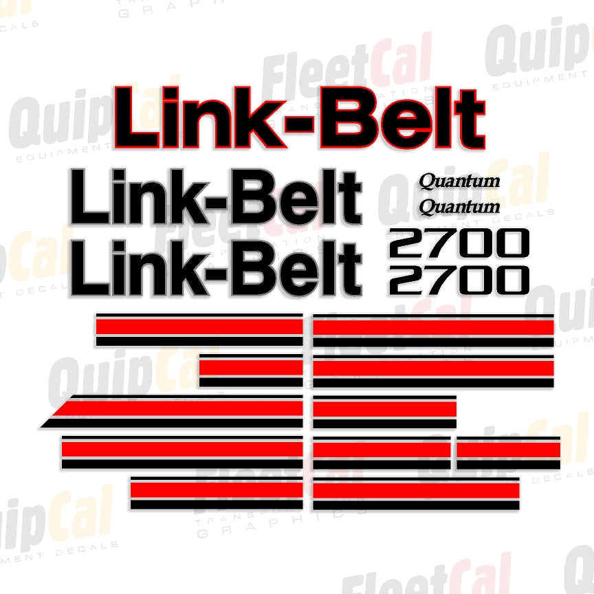 Link-Belt 2700Q Quantum Excavator Marking Decal Set – Truck and ...