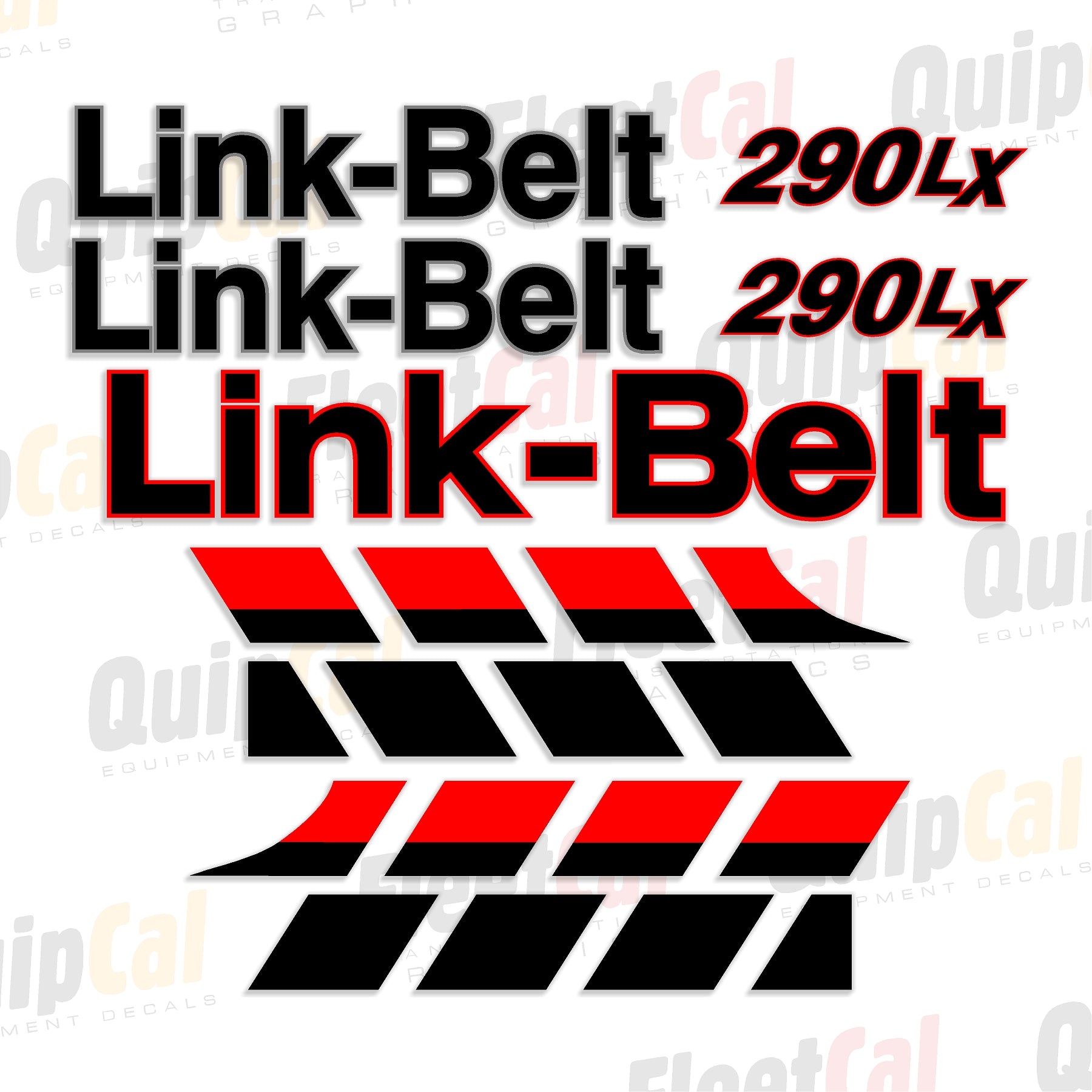 Link-Belt 290LX Excavator Decal Set – Truck and Equipment Decals