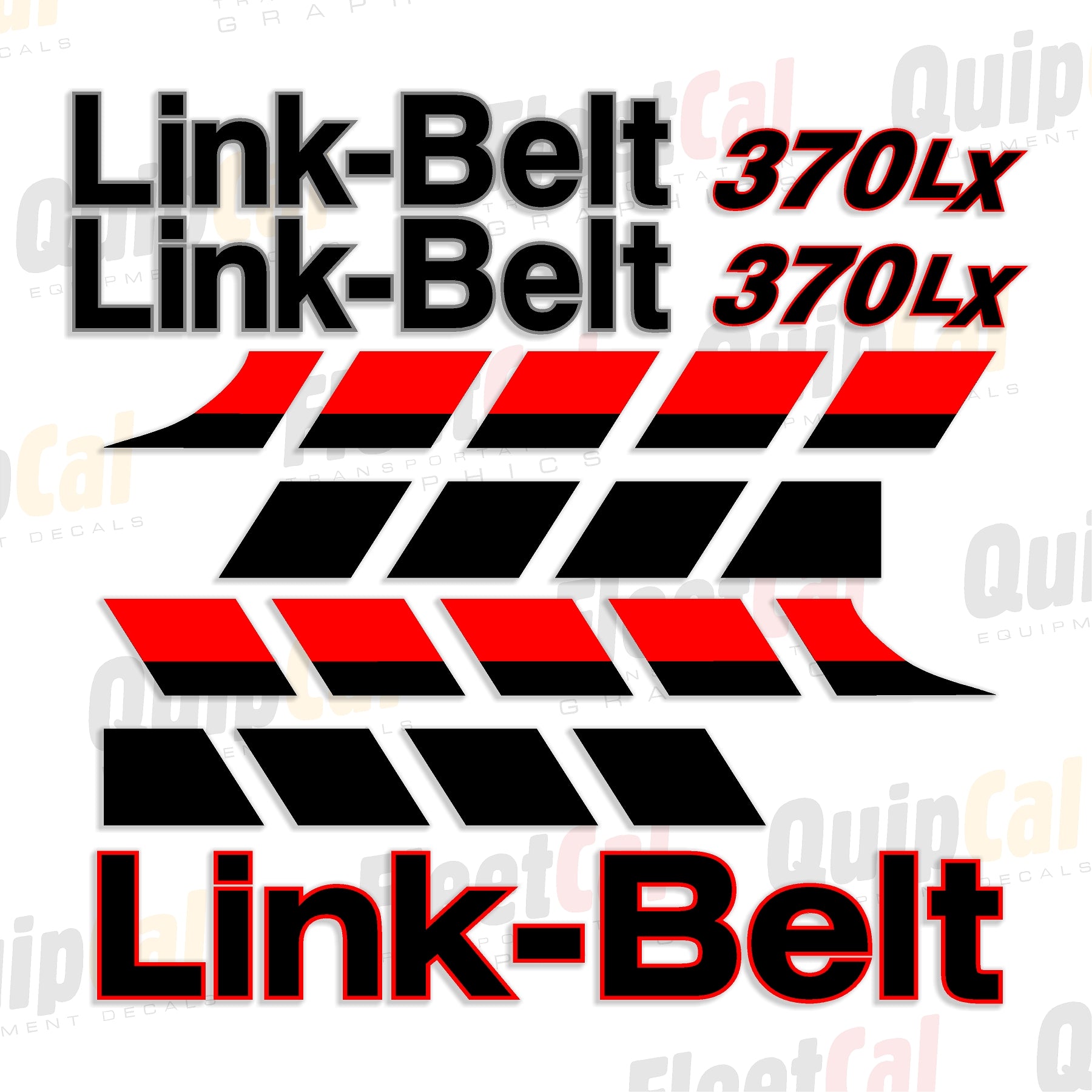 Link-Belt 370LX Excavator Decal Set – Truck and Equipment Decals