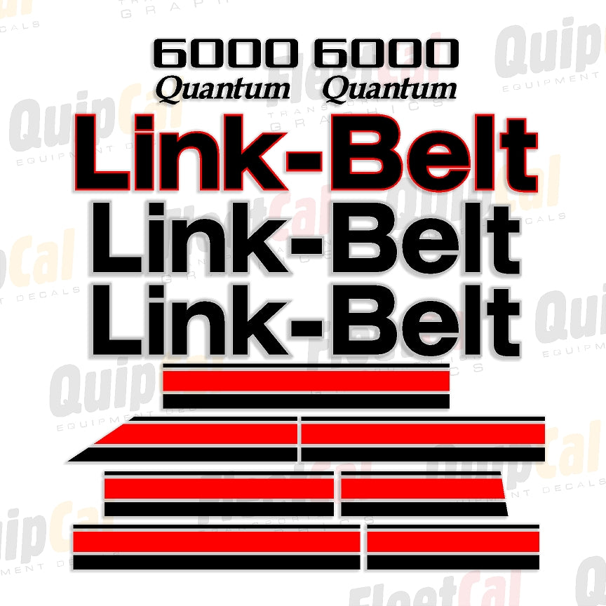 Link-Belt 6000Q Quantum Excavator Marking Decal Set – Truck and ...
