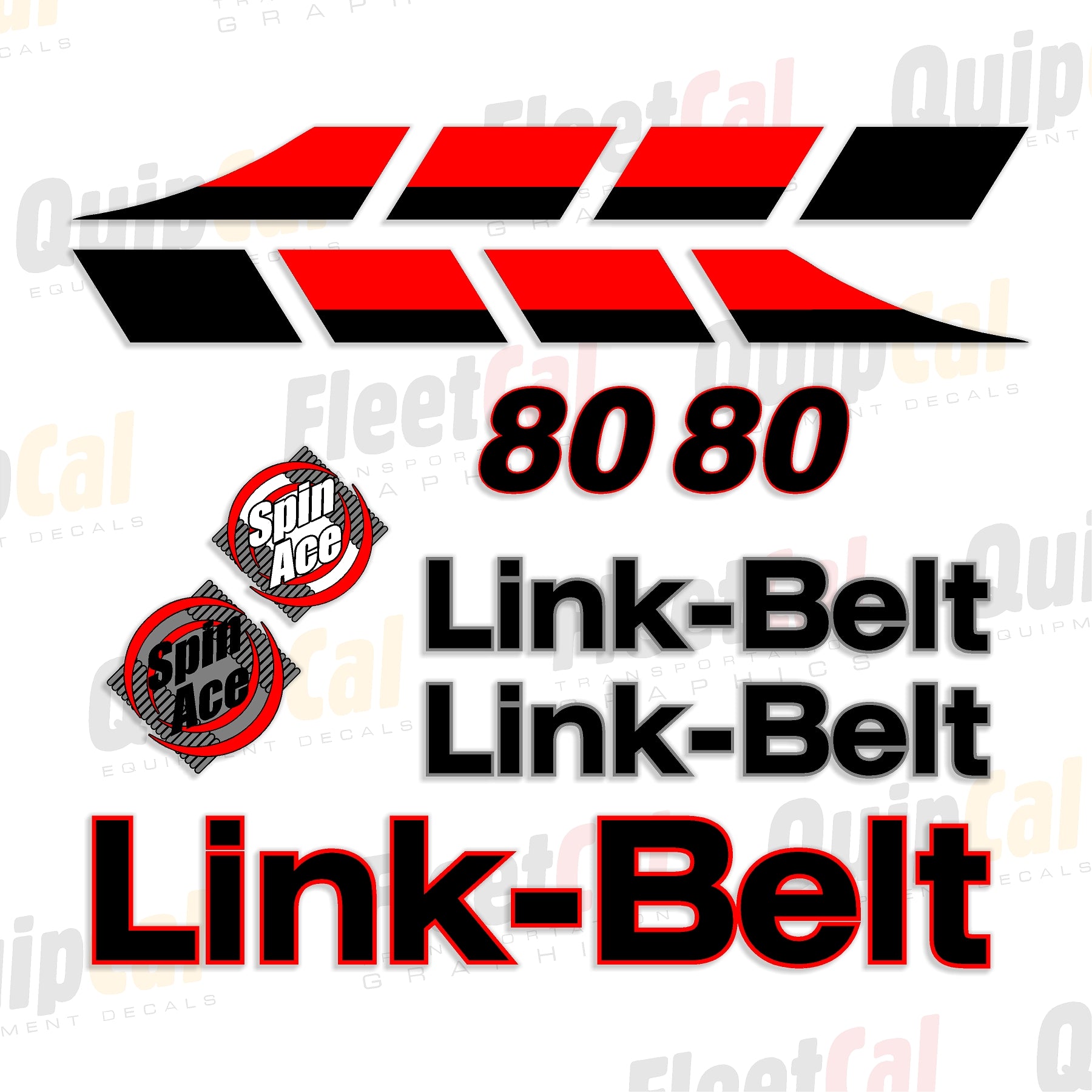 Link-Belt 80 Spin Ace Excavator Decal Set – Truck and Equipment Decals