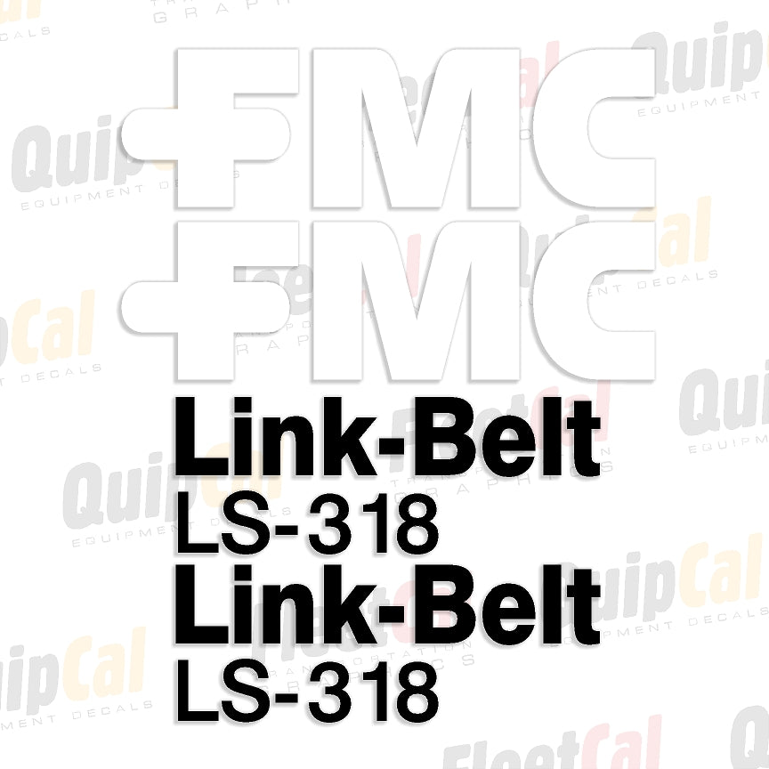 Link-Belt FMC LS-318 Crane Marking Decal Set – Truck and Equipment Decals