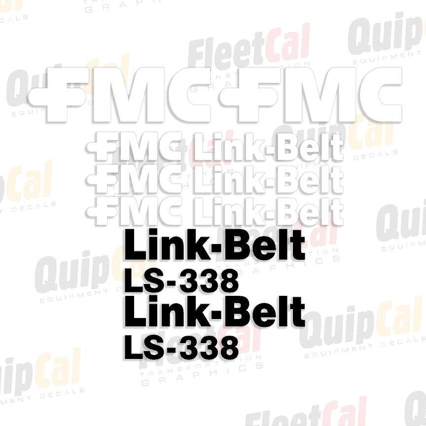 Link-Belt FMC LS-338 Crane Marking Decal Set – Truck and Equipment Decals
