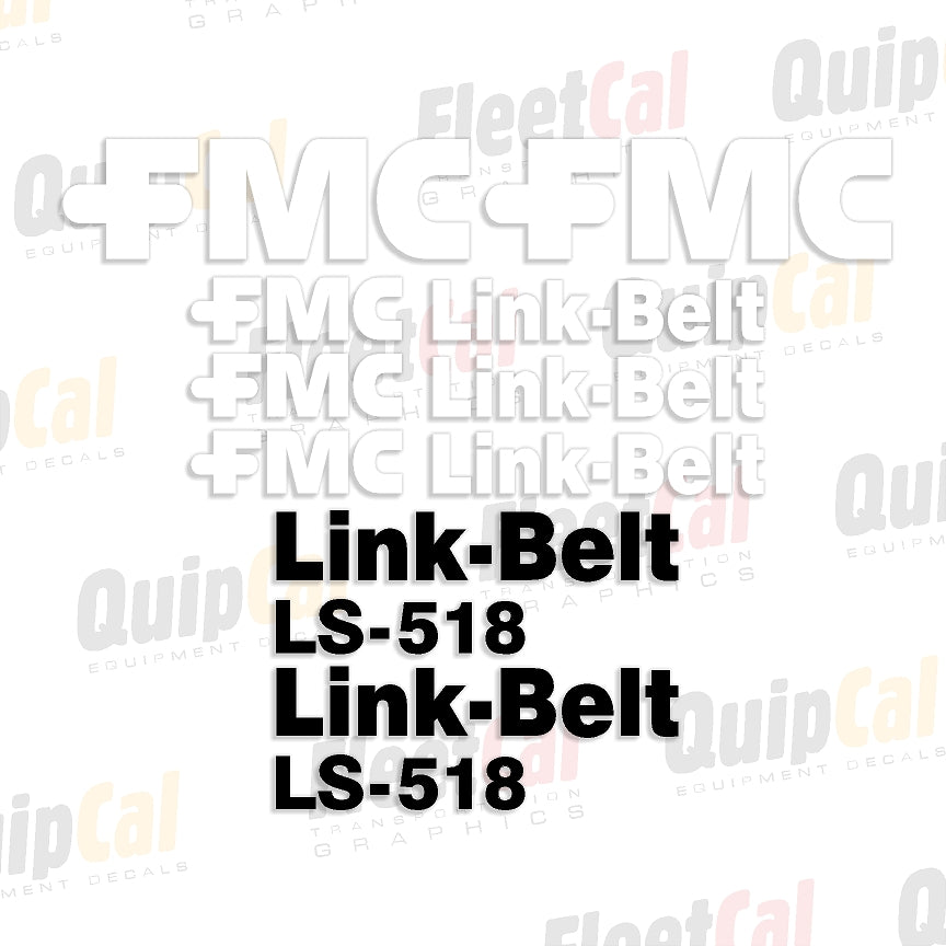 Link-Belt FMC LS-518 Crane Marking Decal Set – Truck and Equipment Decals