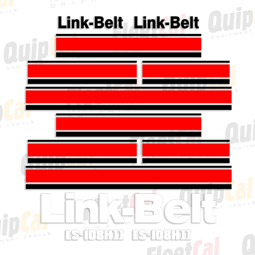 Link-Belt LS-108H-II Crane Marking Decal Set – Truck and Equipment Decals