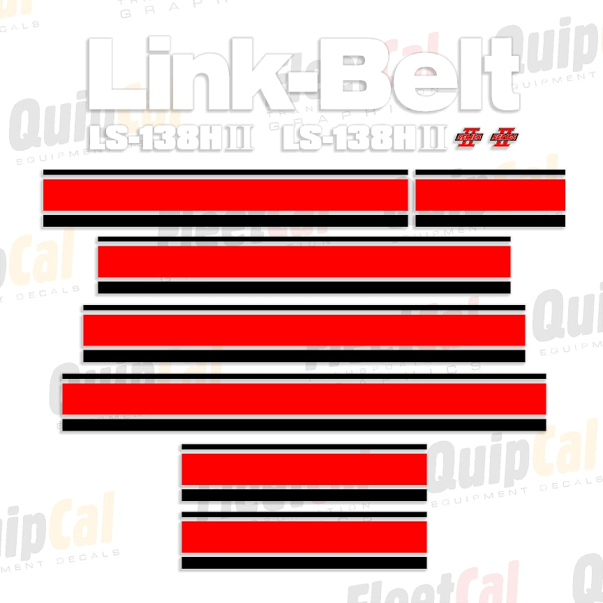 Link-Belt LS-138H-II Series 2 Crane Marking Decal Set – Truck and ...