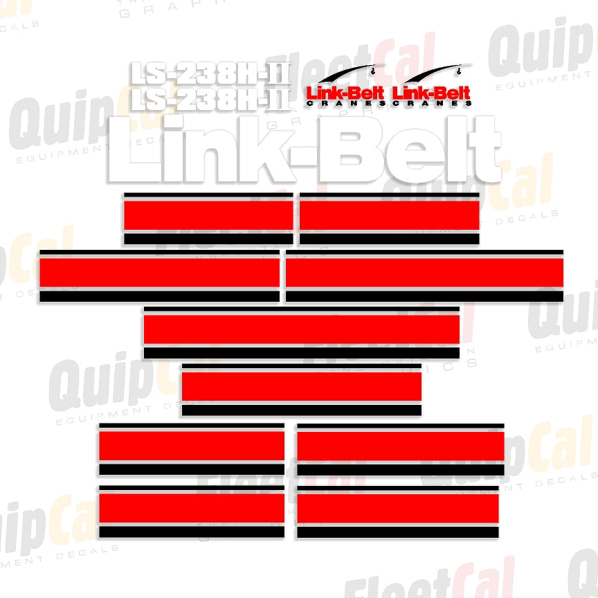 Link-Belt LS-238H-II Crane Marking Decal Set – Truck and Equipment Decals
